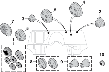 Firewall Grommet Set - LMC Truck