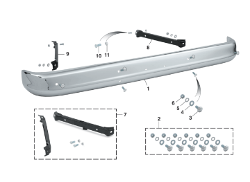 Chrome Front Bumper for 1960-62 Chevy & GMC Trucks - LMC Truck