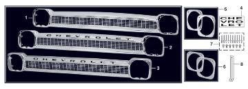 Steel Chrome Grille with Letters - LMC Truck