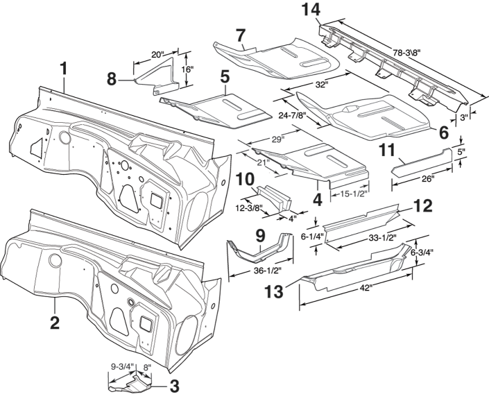 Chevy Truck Cab Repair Kit 10-Piece Cab Repair Kit For 1973-1987 Chevy ...
