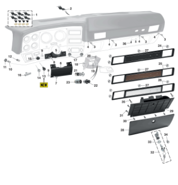 Dash Molding Emblems - LMC Truck