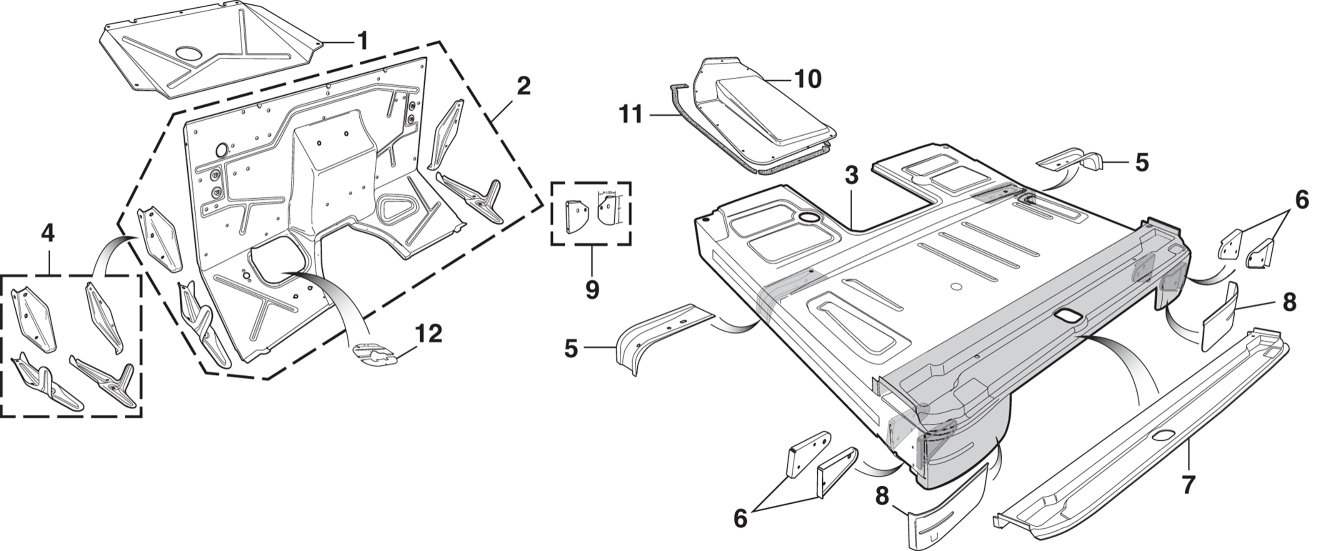 Front Steel Body Parts for 1948-52 Ford F1, F2 & F3 - LMC Truck