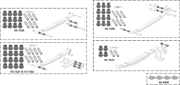 Rear Suspension for 1965-72 Ford F100 F250 F350 2WD with Flex-O-Matic ...