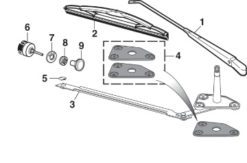 Windshield Wiper Pivot Link Assembly - LMC Truck