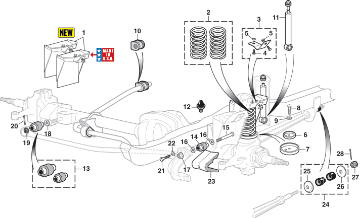 Front Coil Spring Tower Set - LMC Truck