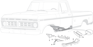 1973-79 Floor Pans - LMC Truck