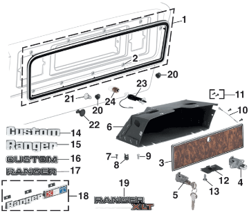 Glove Box Door Spring Retainer - LMC Truck