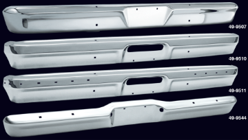 1973-79 Ford F100 F150 F250 Flareside Rear Bumper & Components – Chrome ...