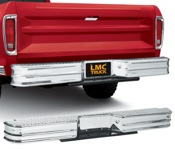1973-79 Rear Step Bumper-Chrome - LMC Truck