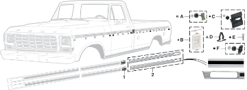 Upper Bed Molding Set - LMC Truck