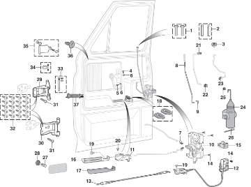 Door Hinge Hardware Kit - LMC Truck