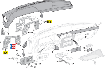 Gray Dash Pad - LMC Truck