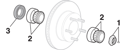 Front Wheel Bearings - 4WD for 1983-97 Ford Ranger & 1984-90 Bronco II ...