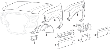 Lower Rear Door Skins - LMC Truck