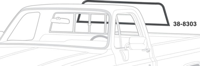 1984-91 Sliding Rear Window Seal - LMC Truck