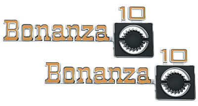 Bonanza 10 Fender Emblem Set - LMC Truck
