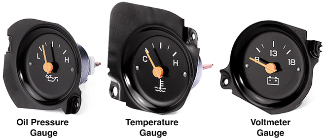 1979-87 Chevy GMC Truck Accessory Gauge Kit – Oil, Temp & Volt - LMC Truck
